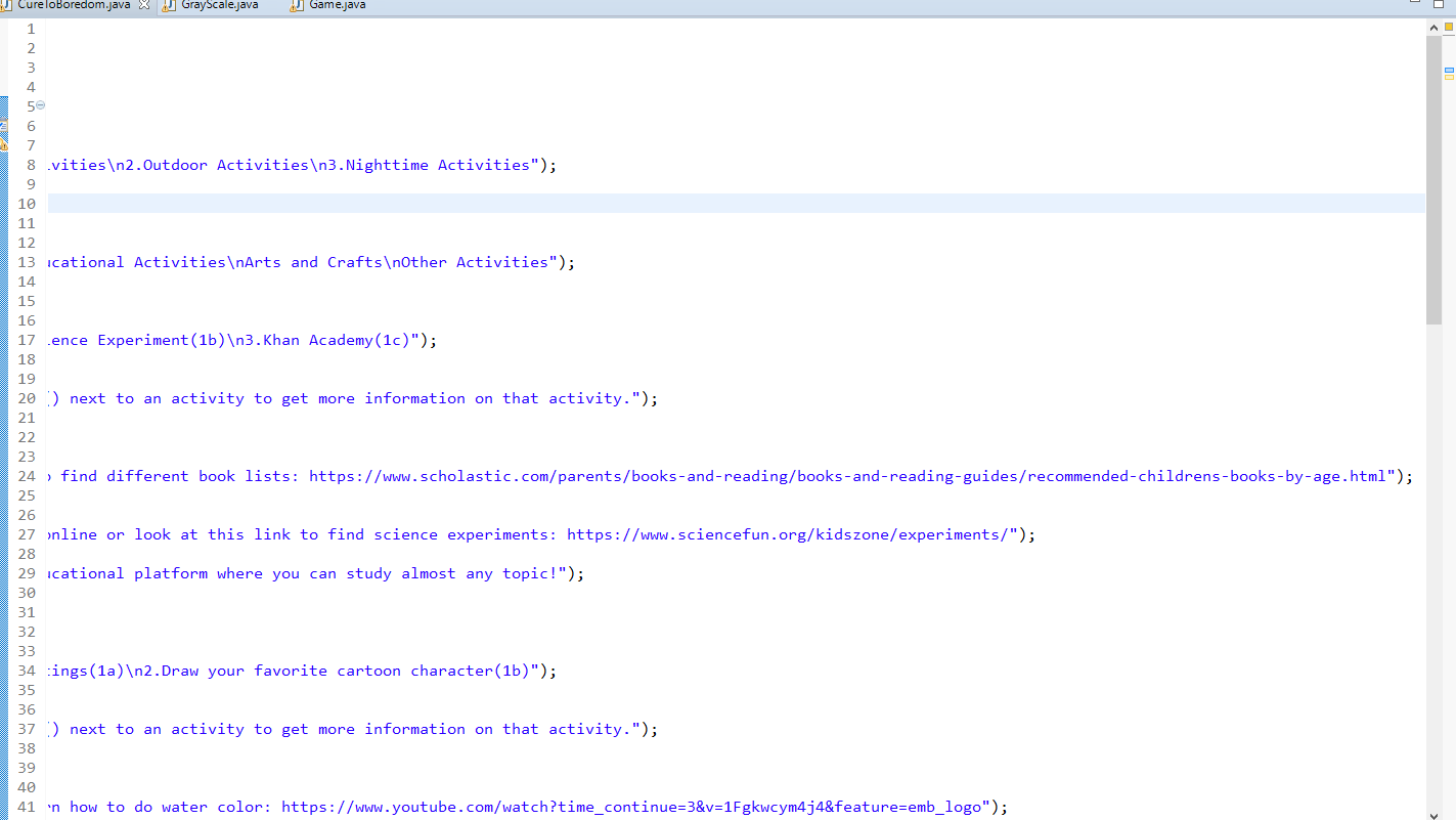 Cure to Boredom | Devpost