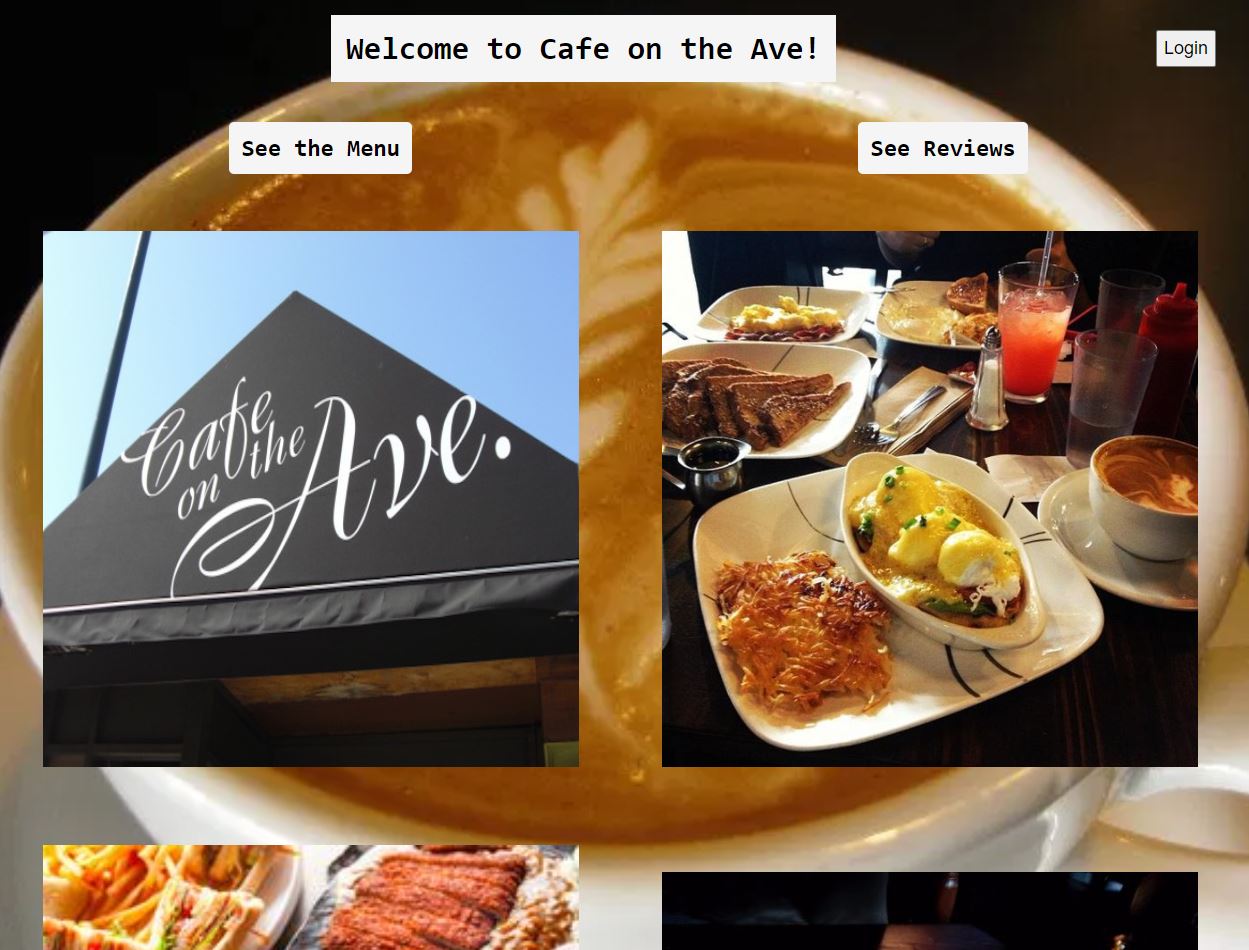 Cafe on the Ave Scheduler | Devpost