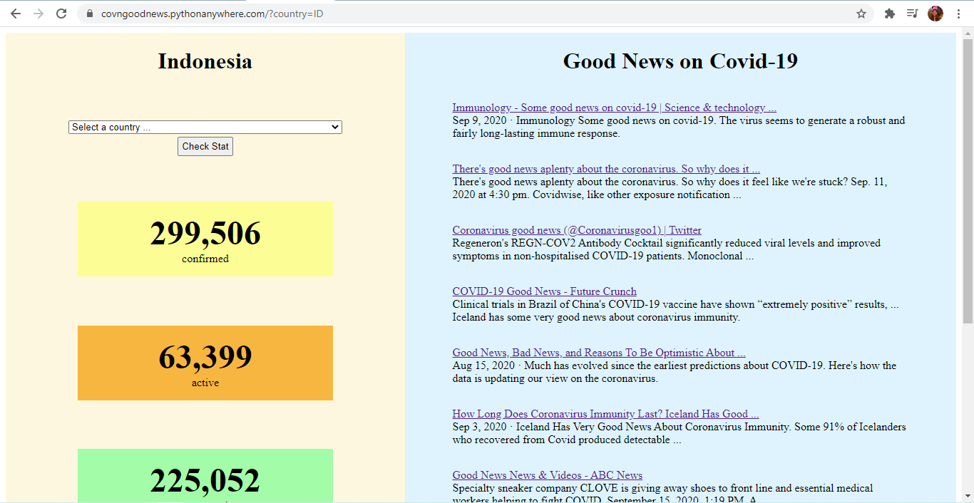 Cov n Good News | Devpost
