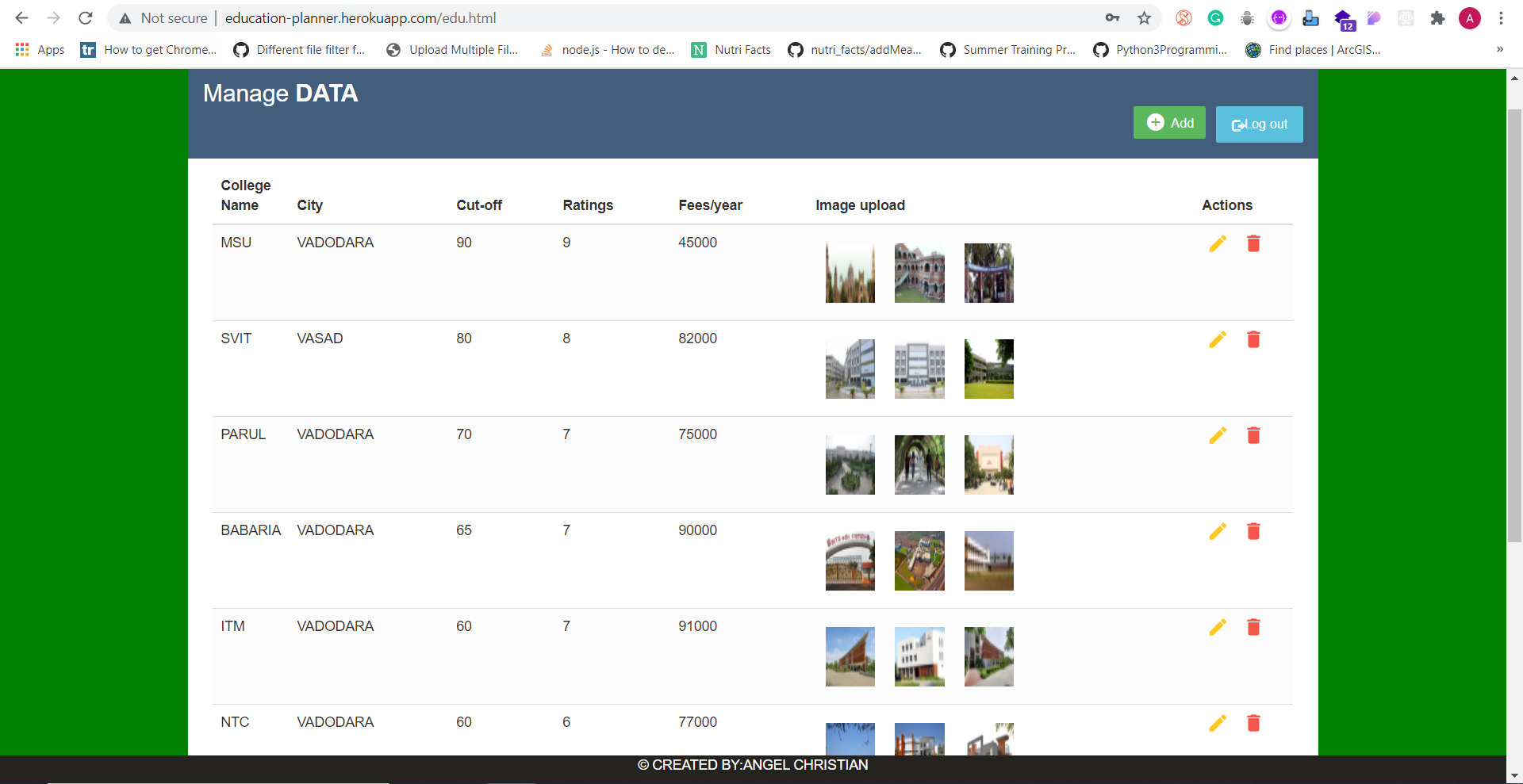 Education planner | Devpost