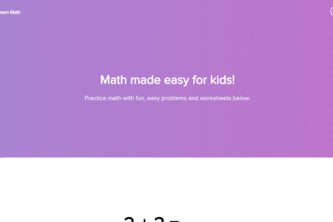 Kids-Learn-Math-Website | Devpost