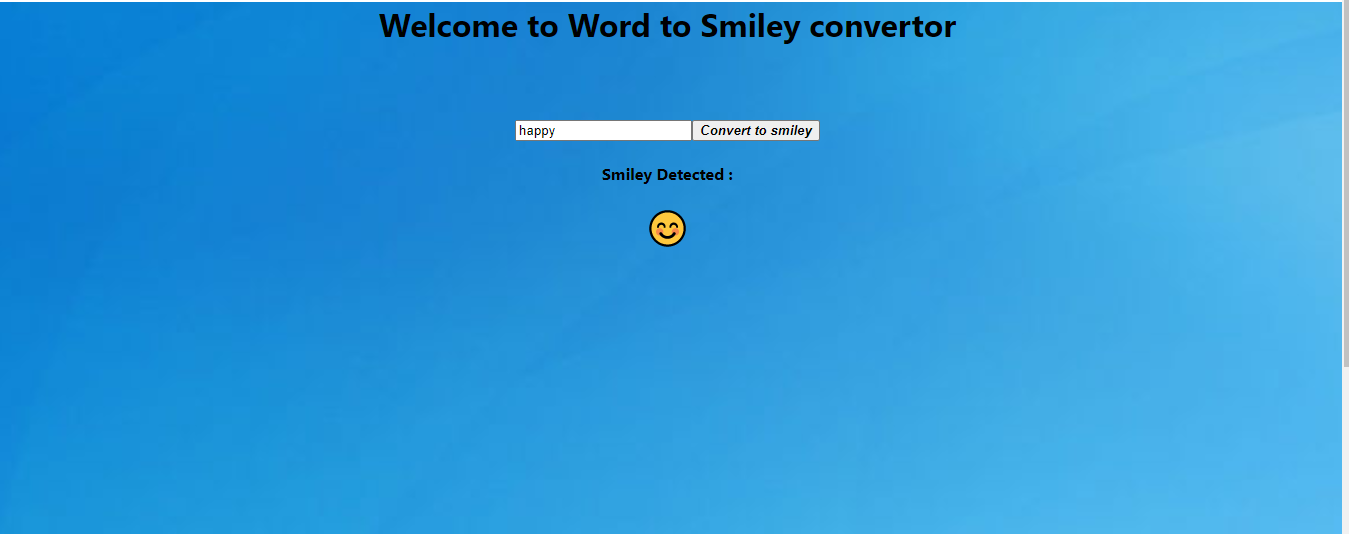 Word to Smiley convertor | Devpost