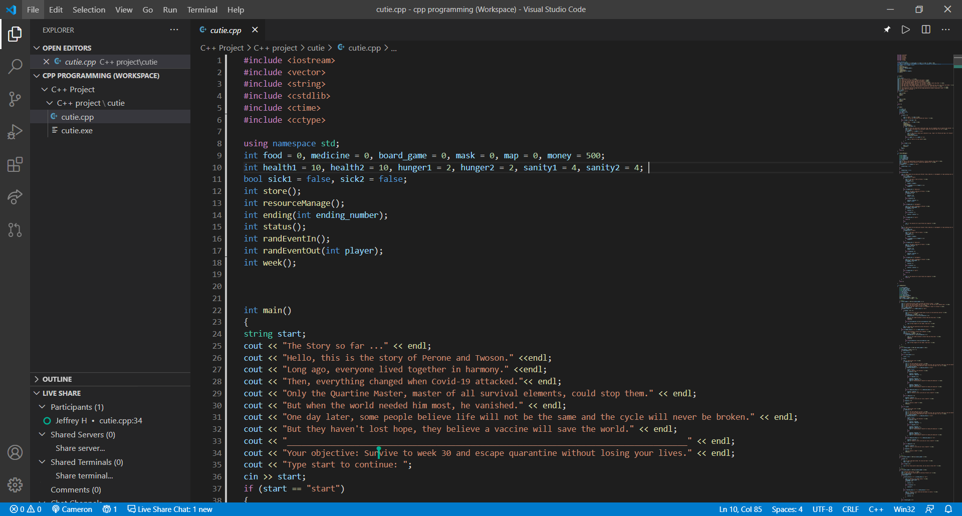 Quarantine Survival | Devpost