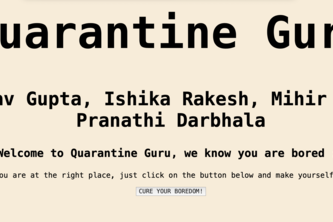 Quarantine Guru | Devpost