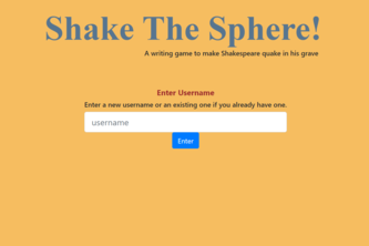 Shake the Sphere! | Devpost