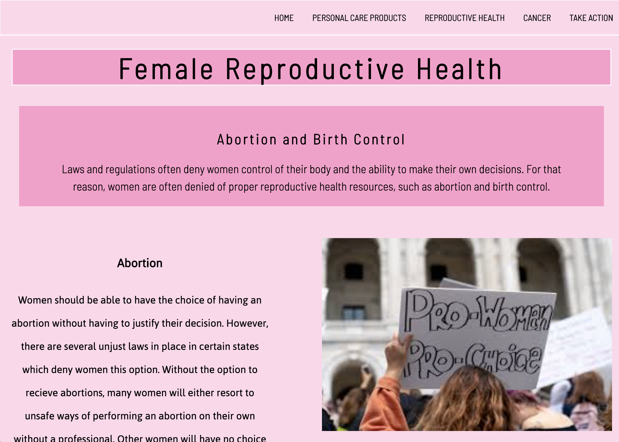 Women's Health Activist Toolkit | Devpost