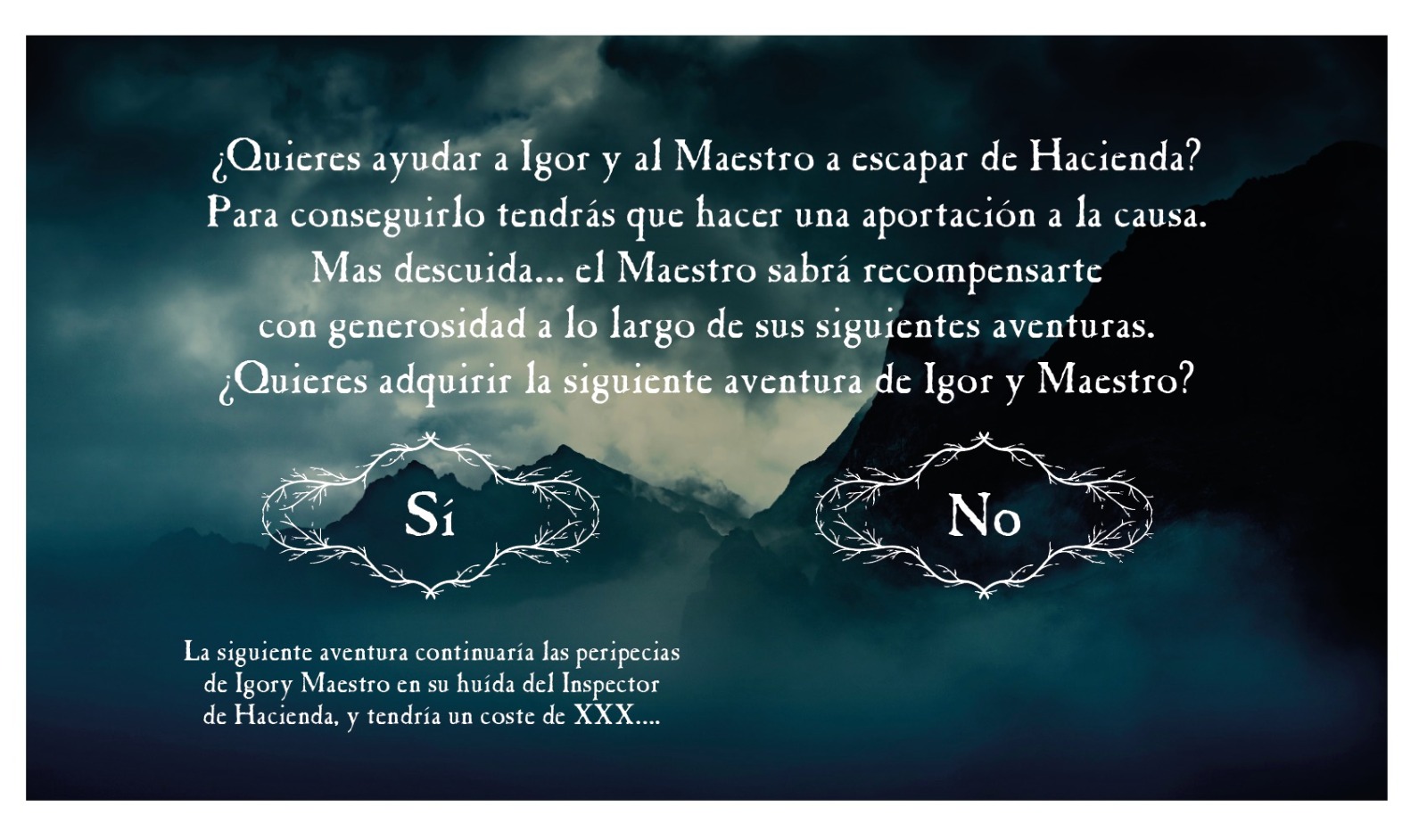 Noviembre nocturno: las aventuras de Igor y el Maestro | Devpost