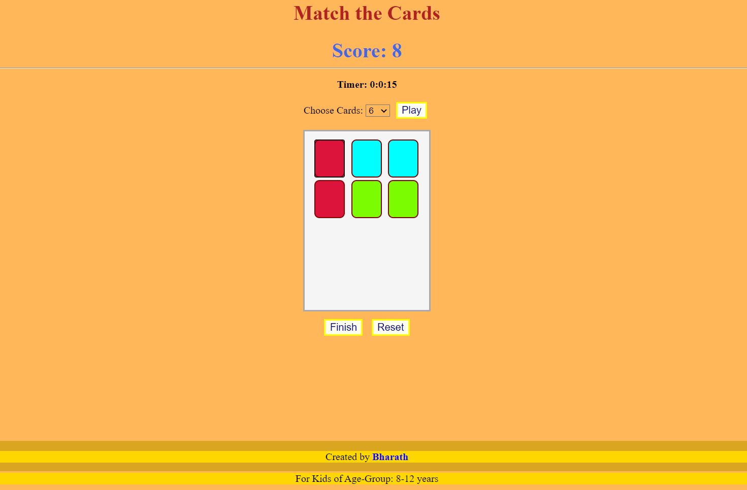 Match The Cards | Devpost