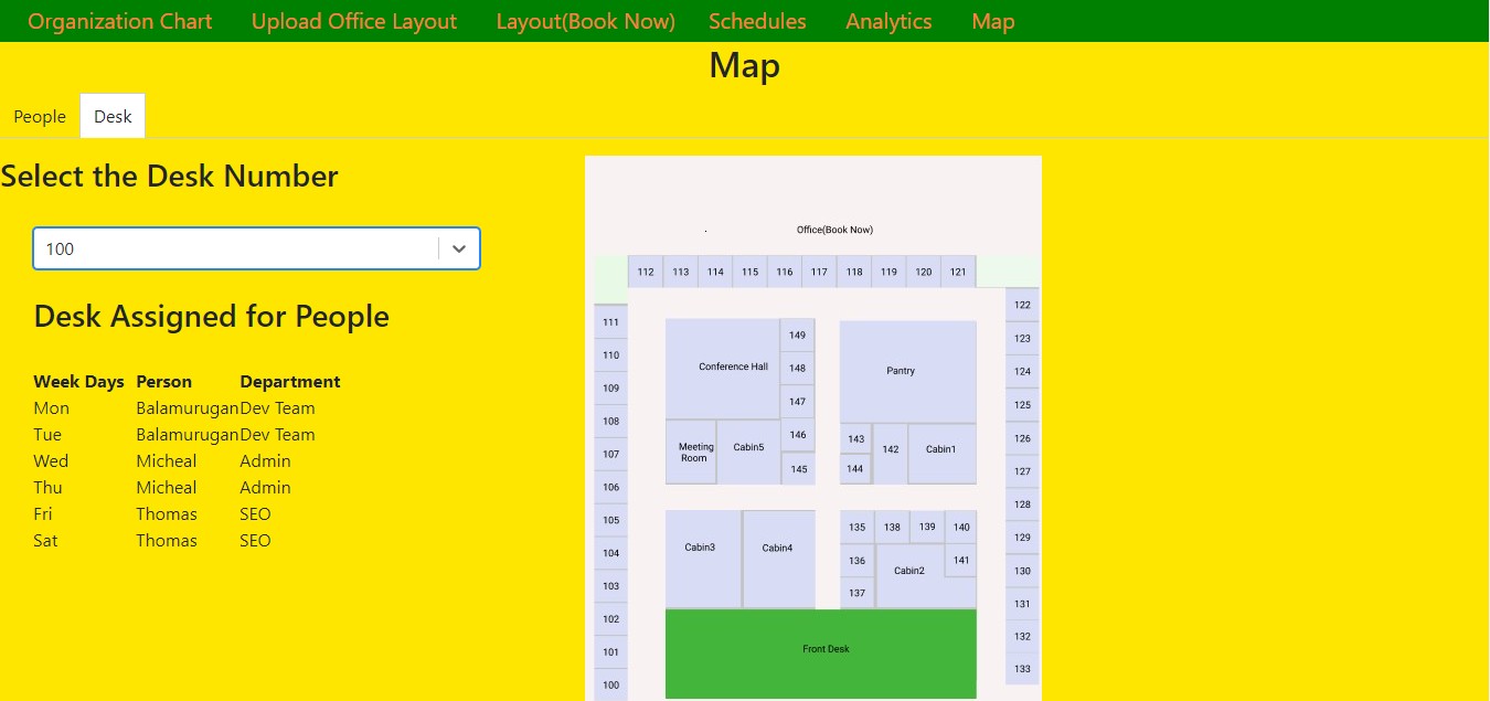 Seating Plan for the Team | Devpost