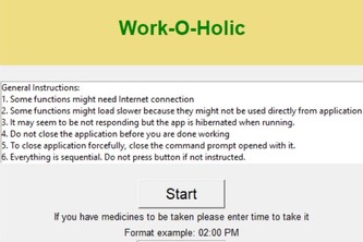Work-O-Holic | Devpost