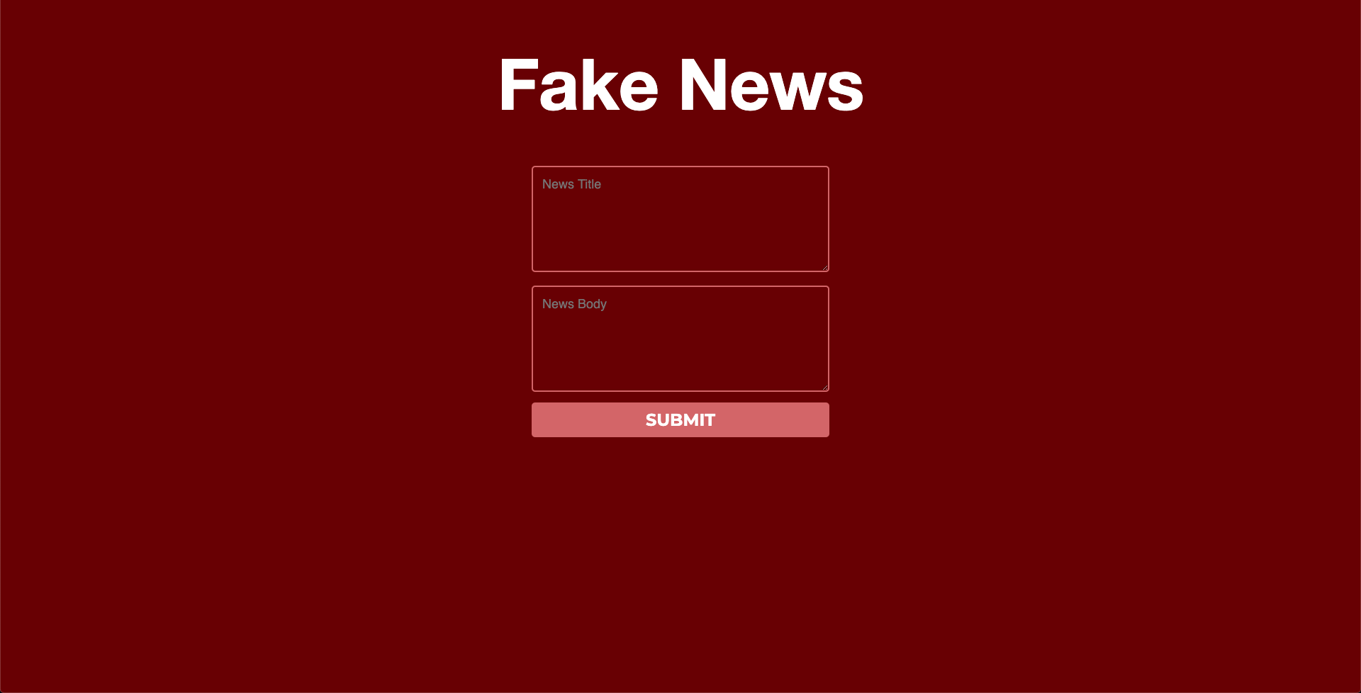 Fake News Detector | Devpost