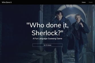 Who done it, Sherlock? | Devpost