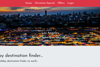 Holiday destination finder | Devpost