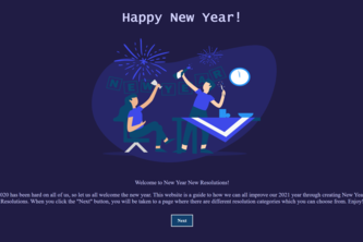 New Year New Resolutions | Devpost