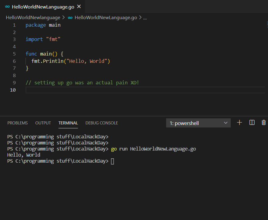 Hello, World in a New Language | Devpost