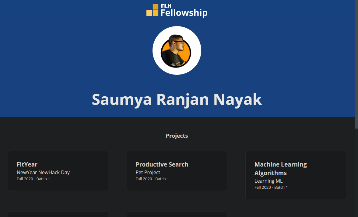 GitHub Portfolio Page | Devpost