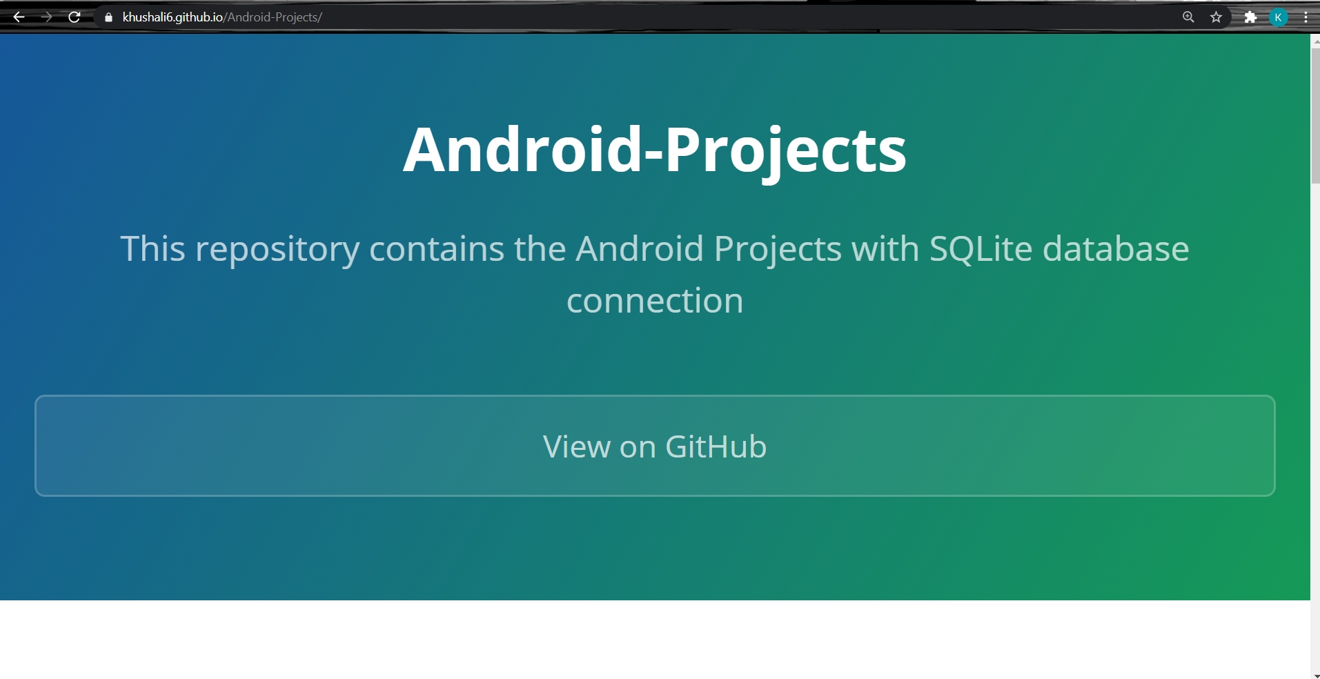 Personal Site with GitHub Pages - Khushali Pariyal | Devpost