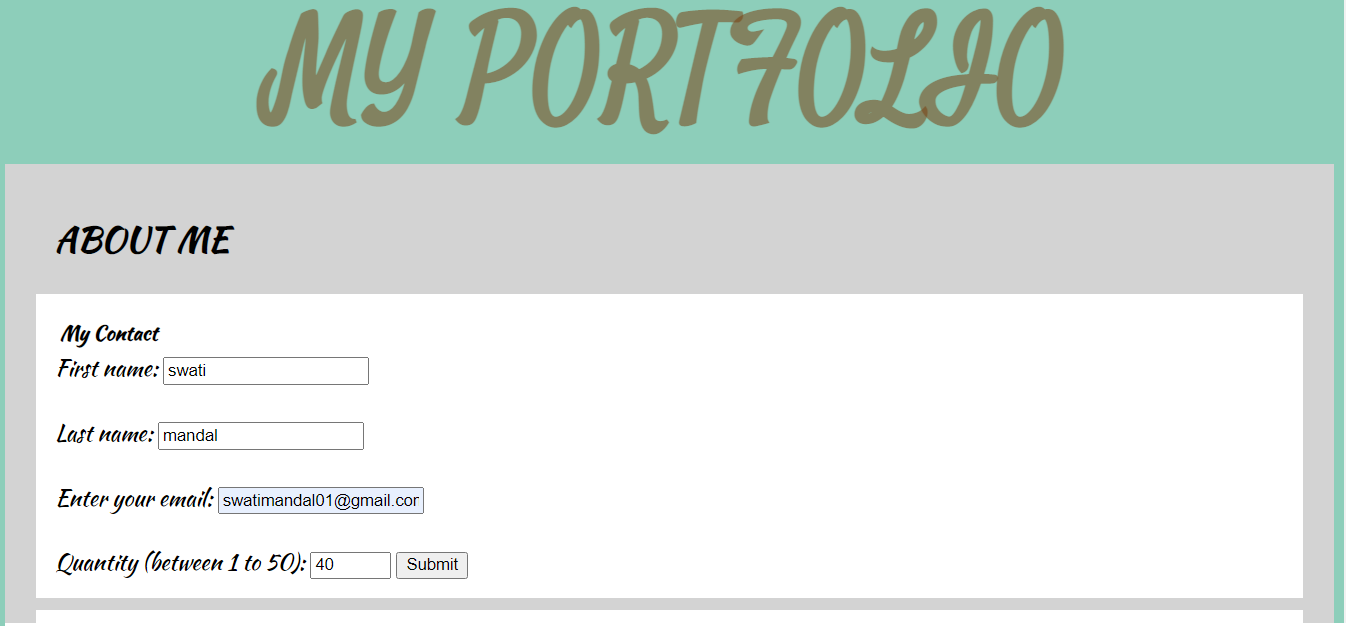 my portfolio | Devpost