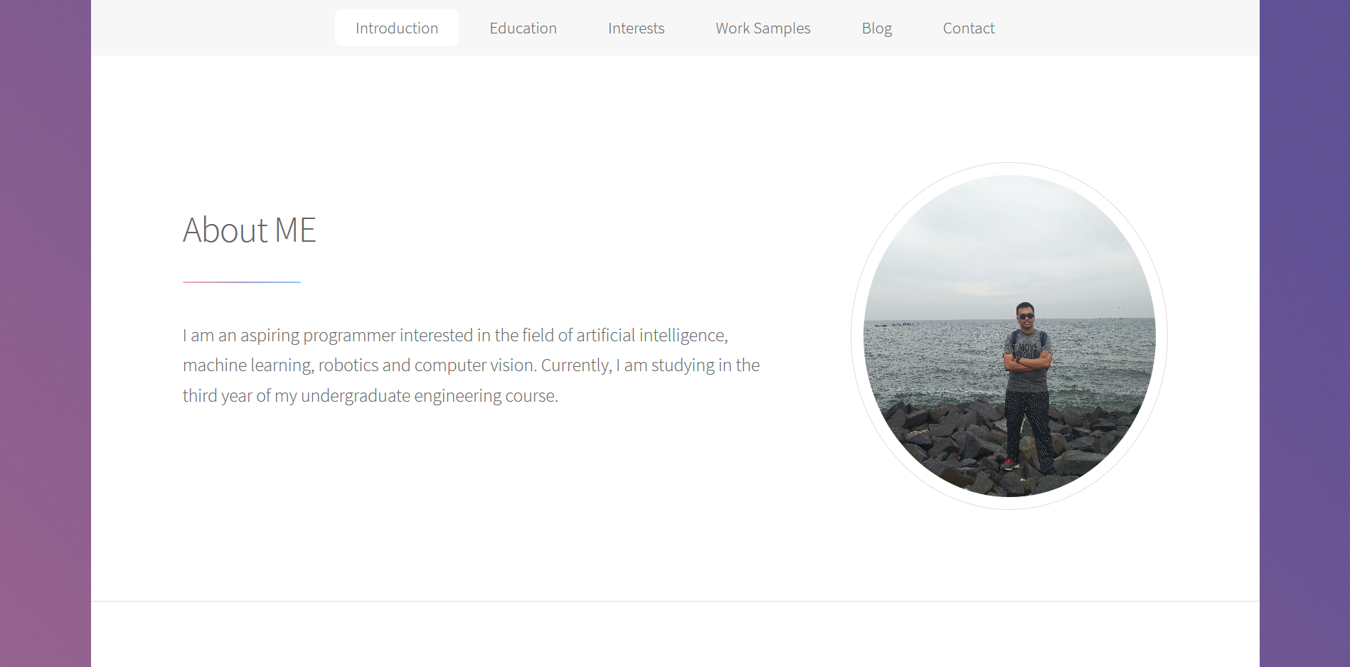 Updating my Personal Portfolio made with Github Pages | Devpost