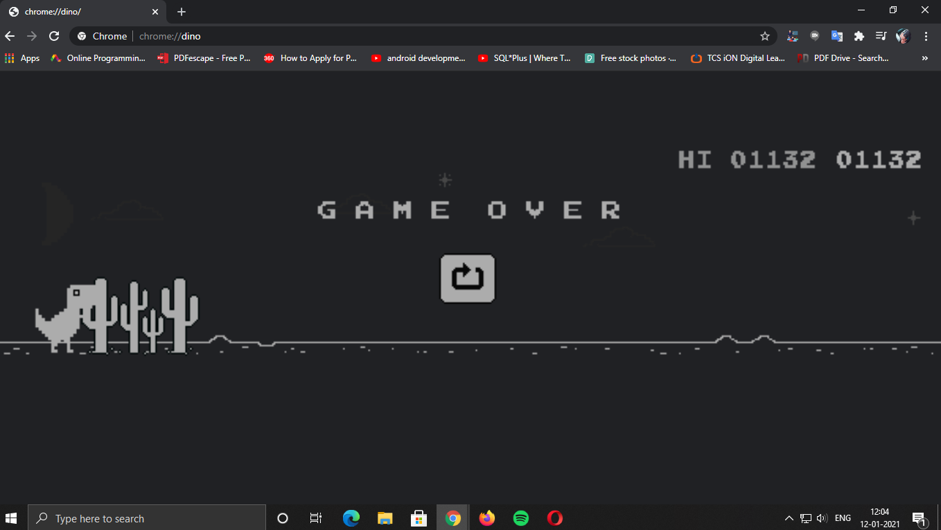 Chrome Dinosaur Game Challenge | Devpost