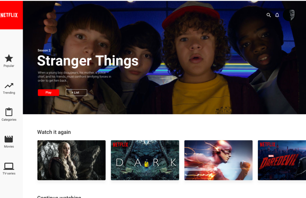 Redesign My Favorite Website - Netflix | Devpost