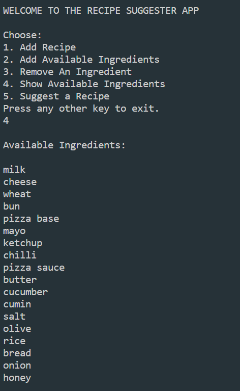 Automatic Food Suggester | Devpost
