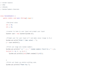 Generating Random Numbers Devpost