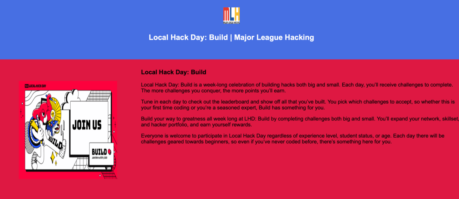 Website redesign | Devpost