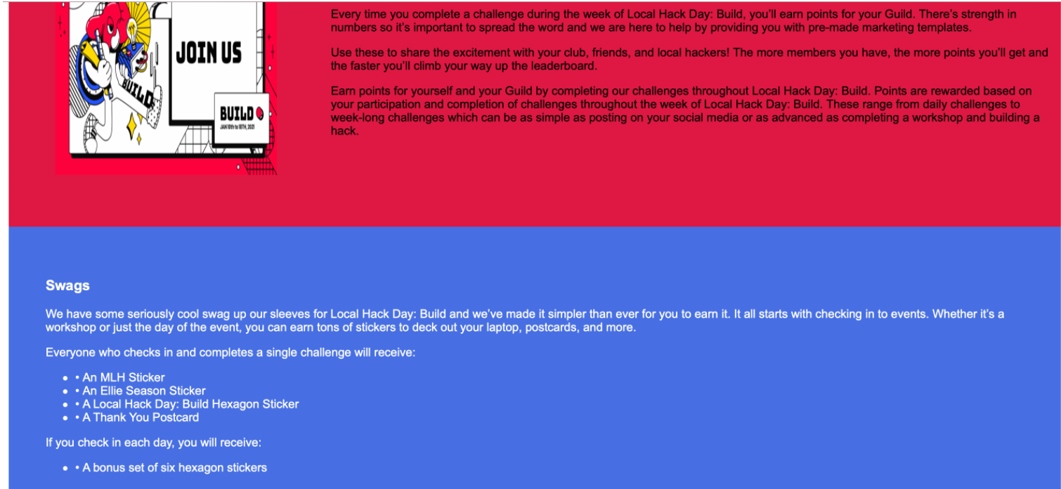 Website redesign | Devpost