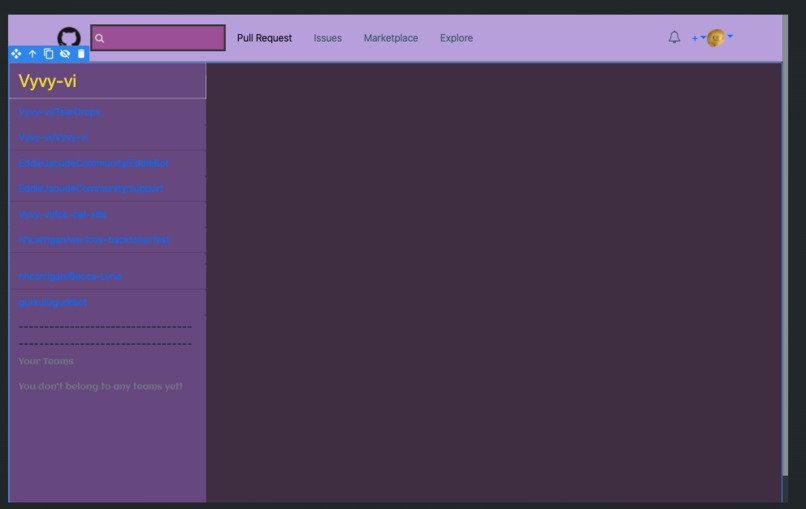 Github but Purple | Devpost