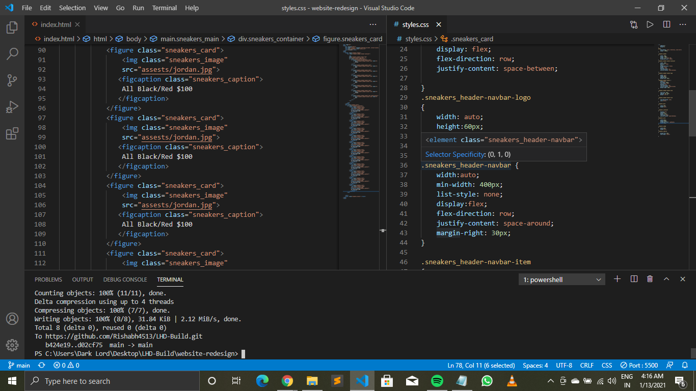 Website Redesigning | Devpost