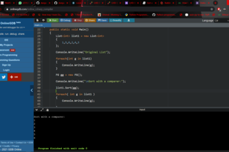 Sorting using C# | Devpost