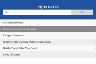 To Do List App | Devpost