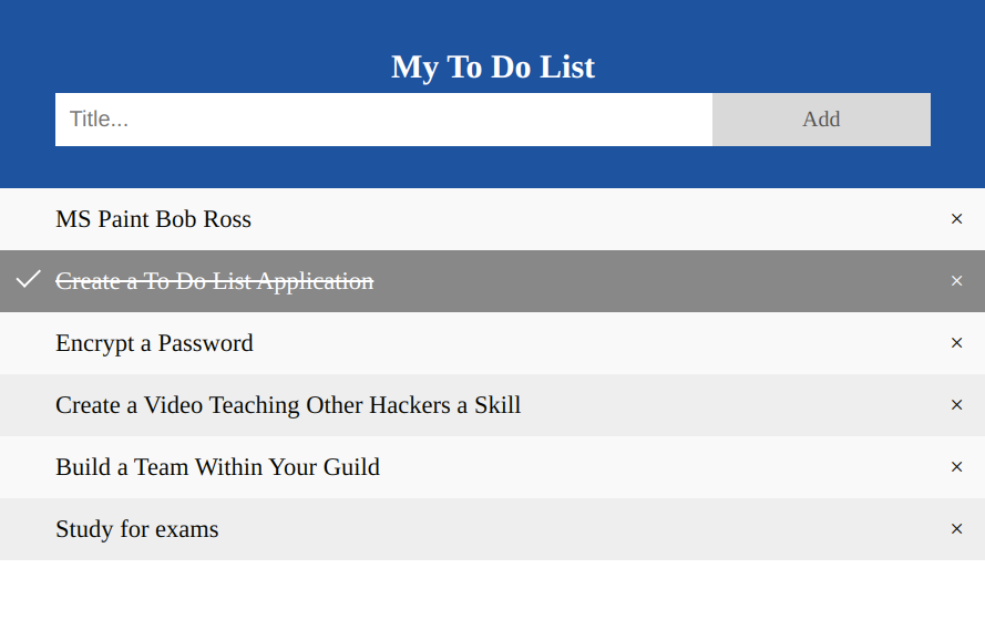 To Do List App | Devpost