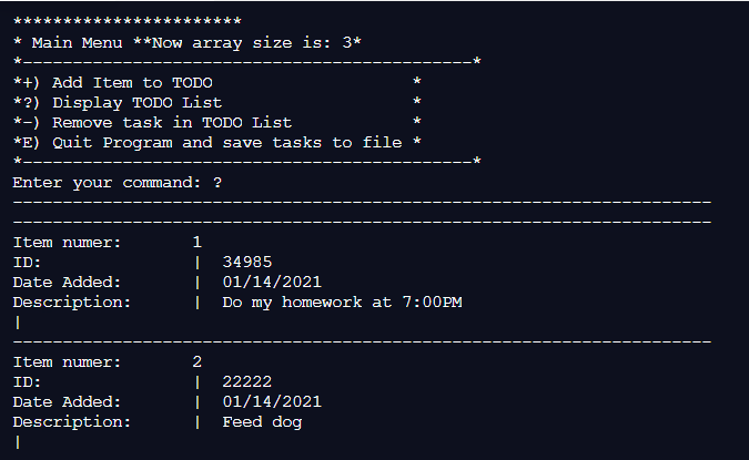 My Todo list Program | Devpost