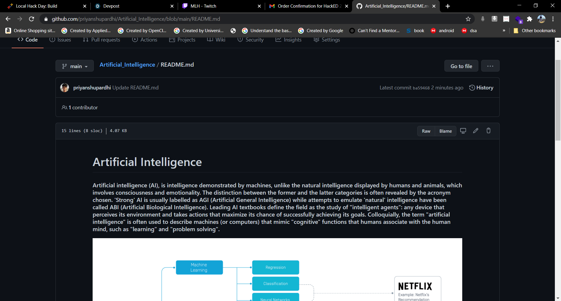 Artificial Intelligence | Devpost