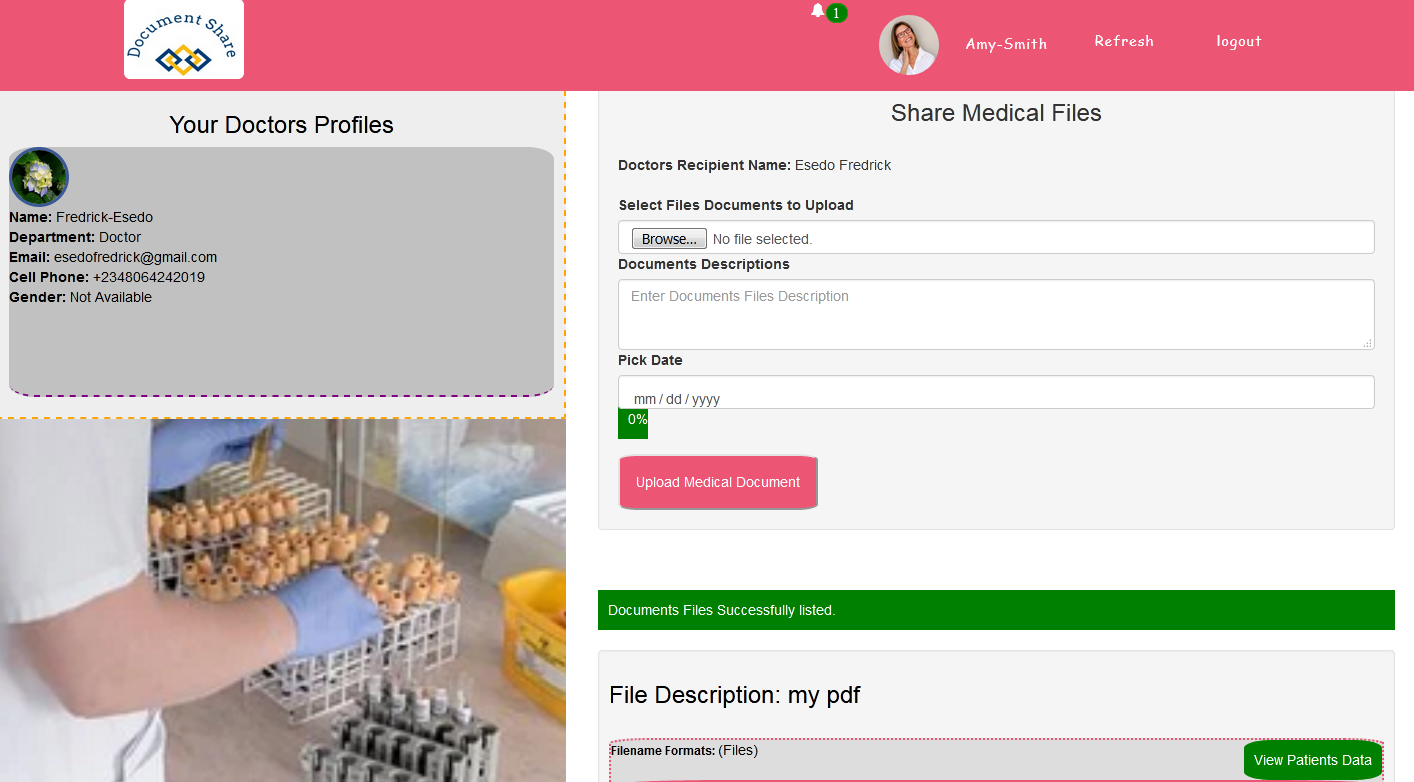 Document Share Devpost