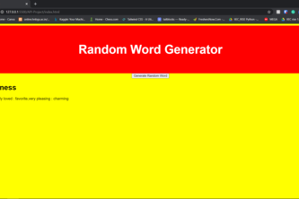 Random word Generator | Devpost