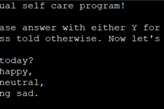 "Self-care Bot" | Devpost