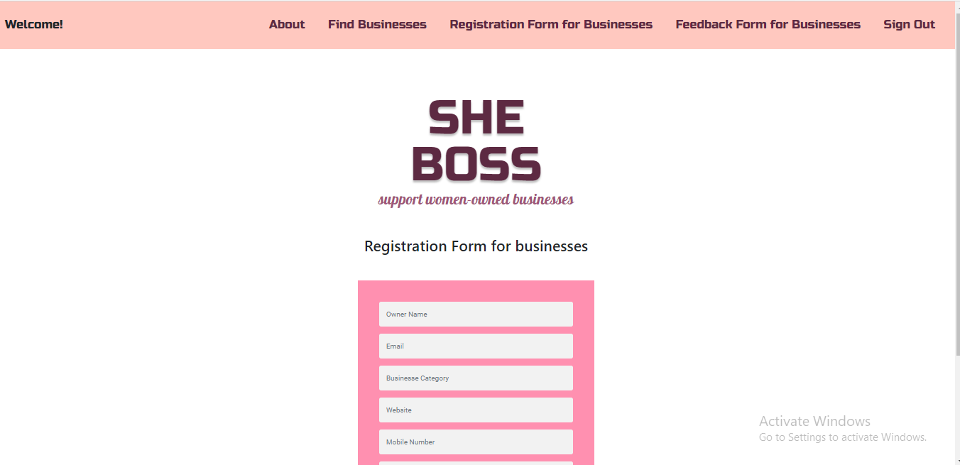 SHE-BOSS | Devpost