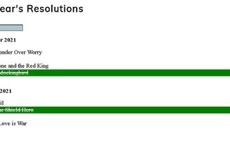 New Years Resolutions Hack | Devpost