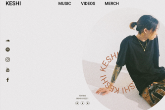 Redesigning Keshi's Website | Devpost