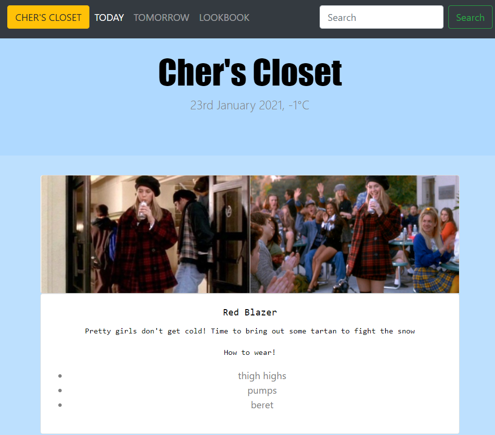 Cher's Closet | Devpost