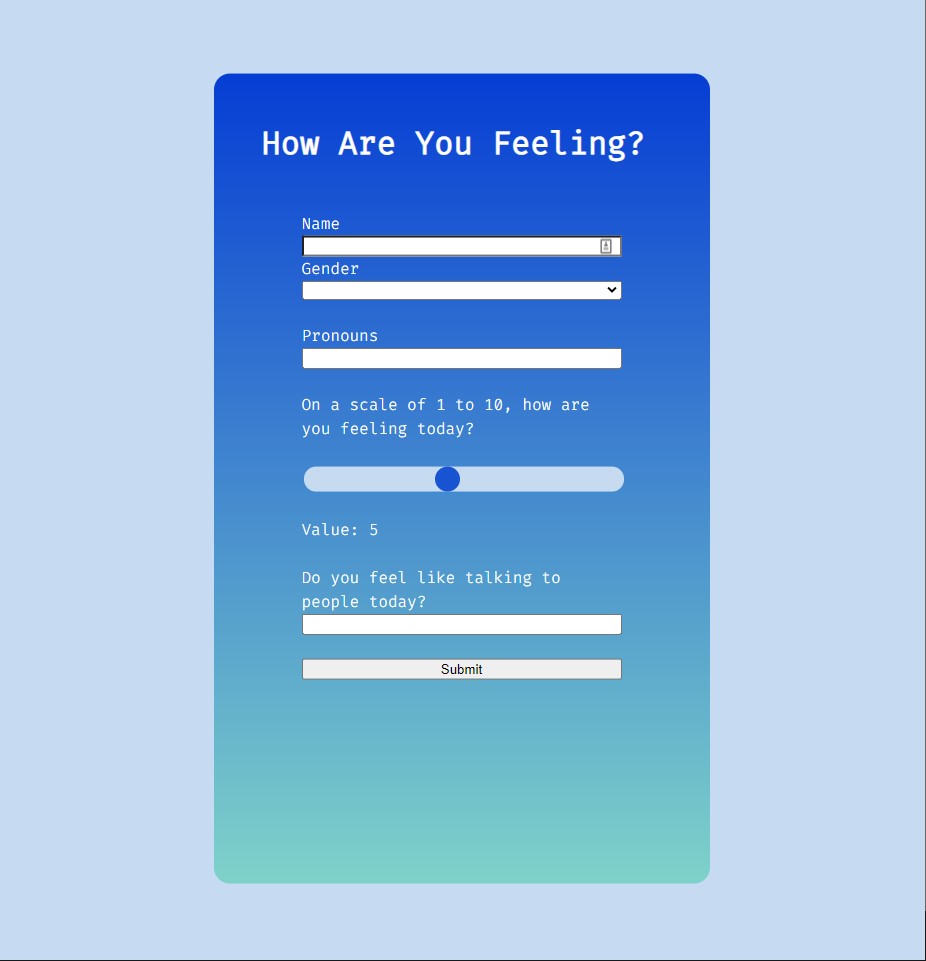 Helping Hearts - Mental Health Status | Devpost