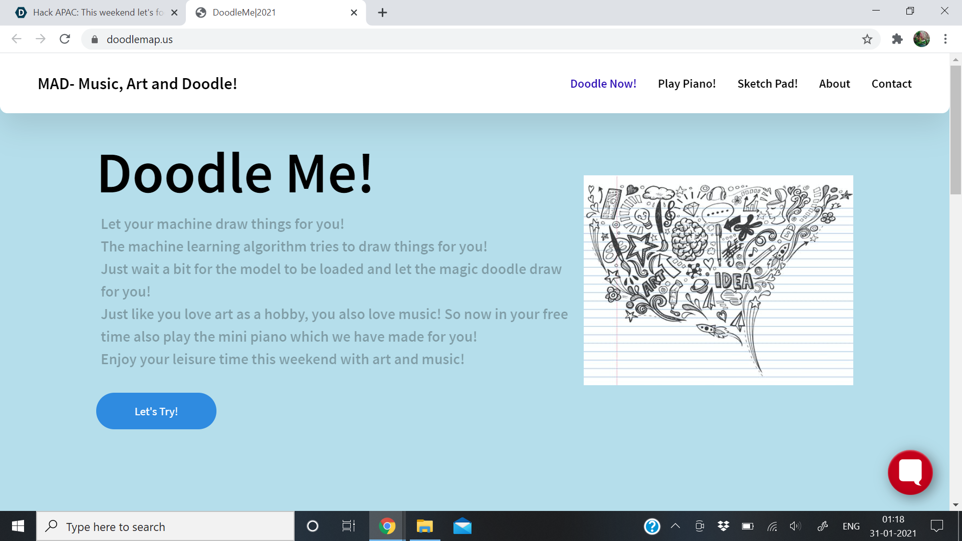 MAD- Music, Art, Doodle | Devpost