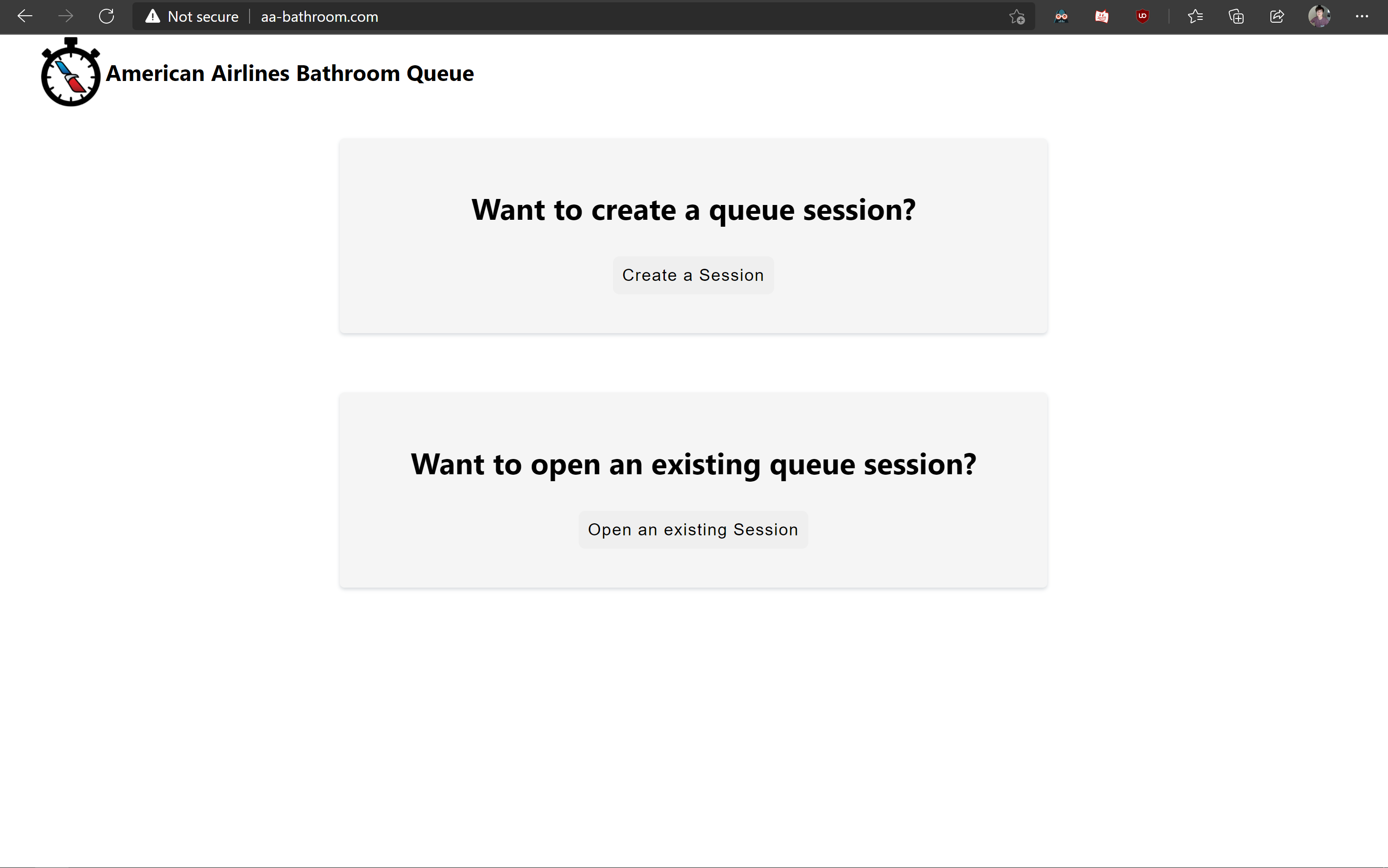 American Airlines Bathroom Queue | Devpost