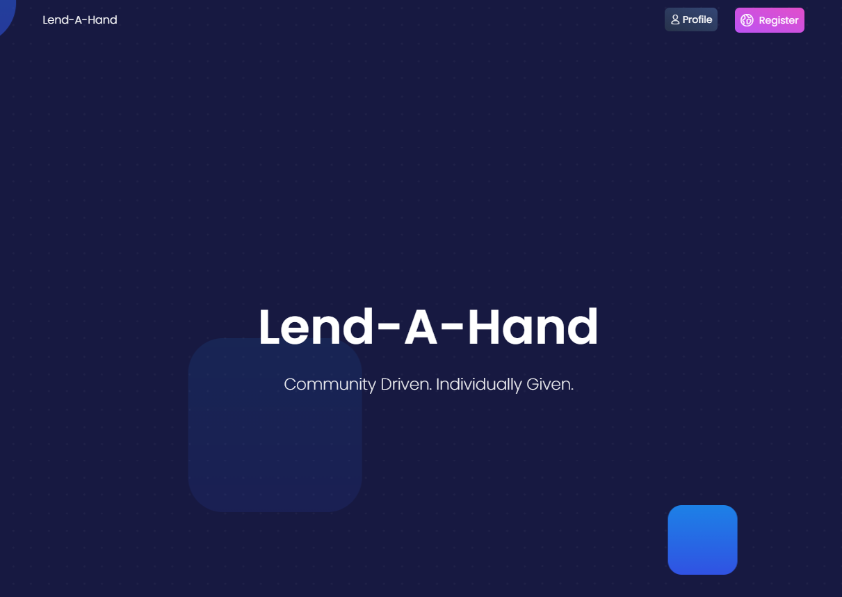 Lend-A-Hand | Devpost
