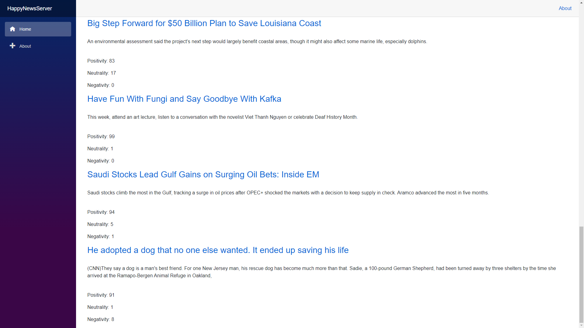 Happy News | Devpost