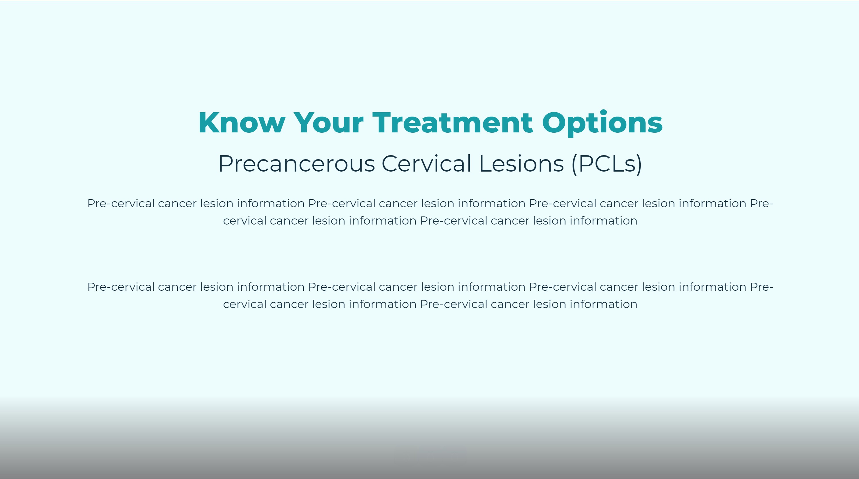 VA Women's Health PCL Treatment Options | Devpost