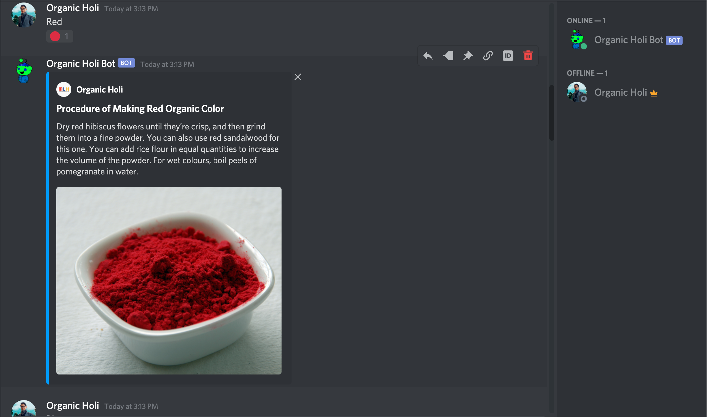 Organic-Holi | Devpost